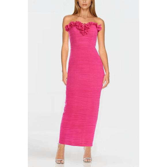 One33 Social | Dresses | New One33 Social Mia Strapless Ruffled Gown In ...